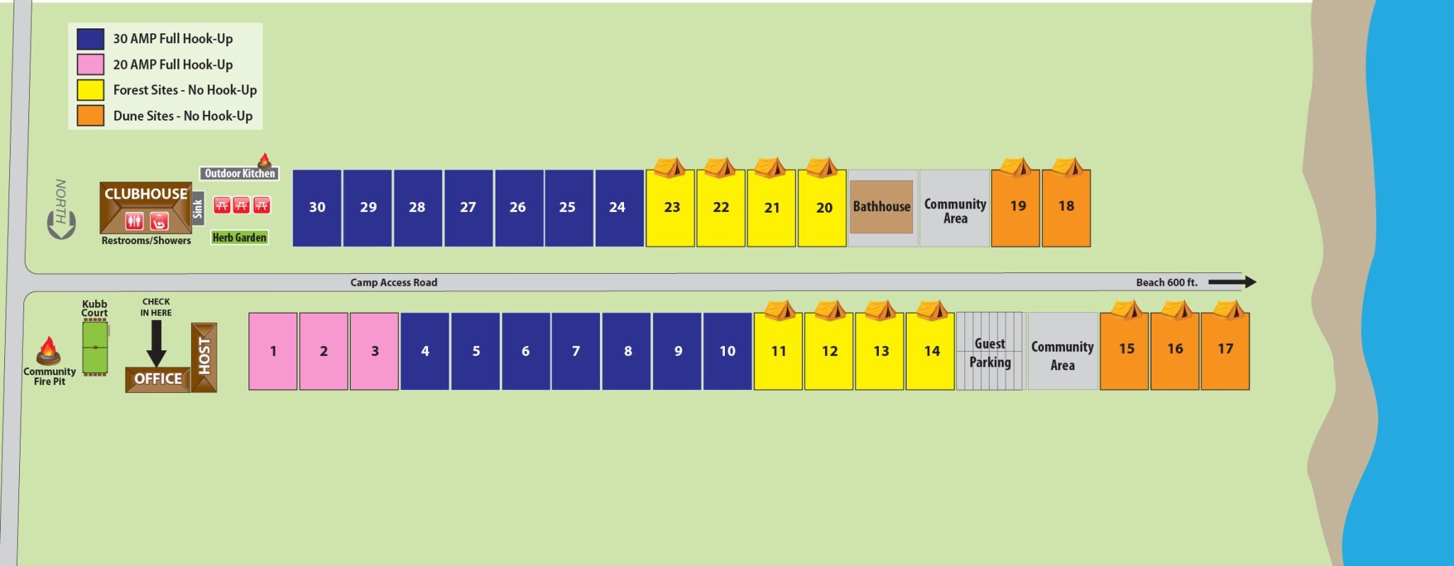 Site Map - The Lamp Camp